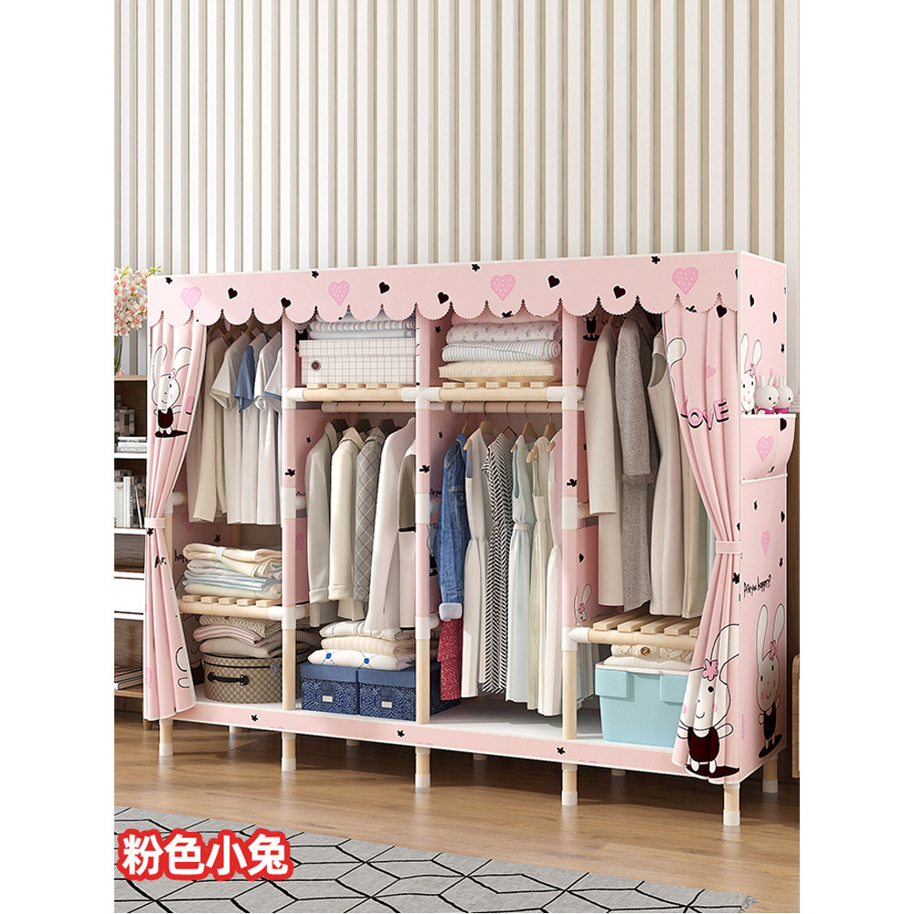Simple Wardrobe for Home Bedroom Rental Modern Minimalist Fabric ...