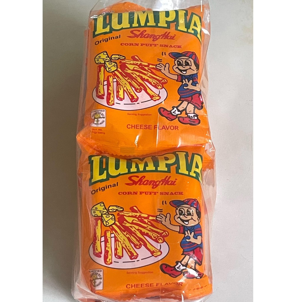 OK LUMPIA Shanghai Cheese Flavor Puffs 15g X 10s Pinoy OG Chichirya ...