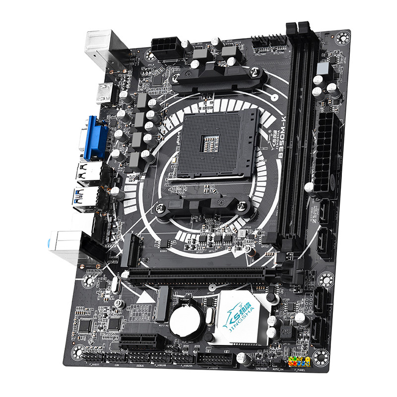 JINGSHA B350M-K Motherboard AMD AM4 B350 AMI EFI BIOS Dual Channel DDR4 Memory 64GB Support WiFi ...