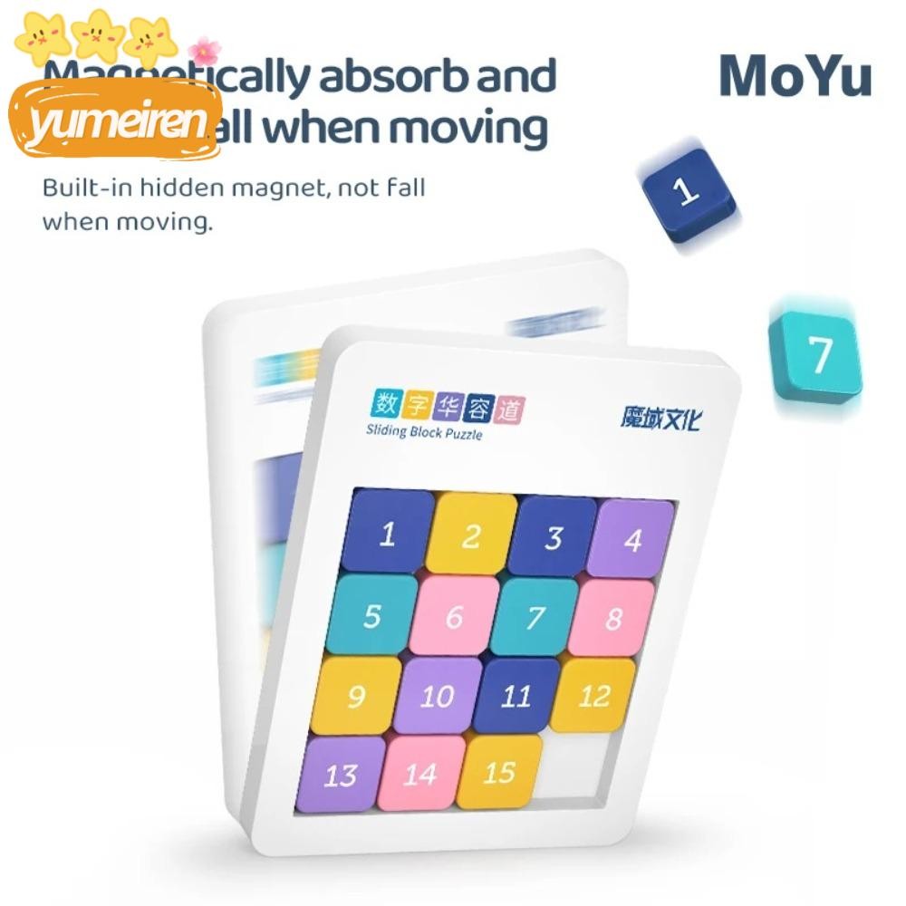YUMEIREN Magnetic Puzzle, Digital Slide Sliding Block Puzzle Number ...