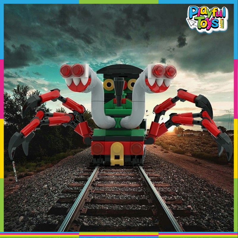 Thomas the Tank Engine Mutant Green Blocks Spider Hell Train Puzzle ...