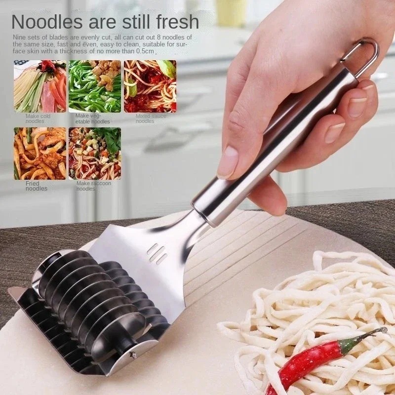 Stainless Steel Manual Noodle Cutter Roller Noodle Maker Fast Food ...