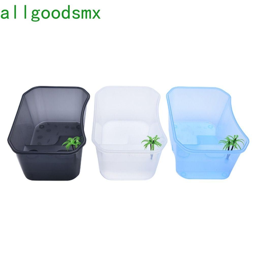 ALLGOODS Turtle Vivarium Box, Basking Ramp Water Land Dual Use Turtle ...