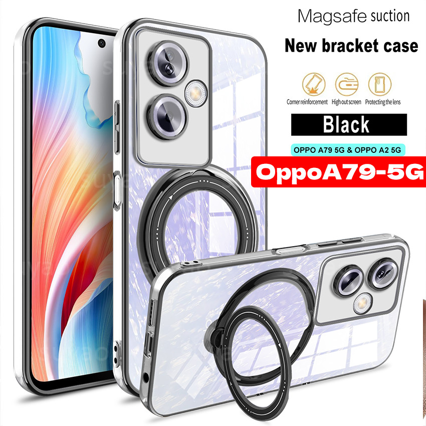 For Oppo A79 5G 2024 CPH2553 Phone Case Stand Ring Magnetic Holder ...