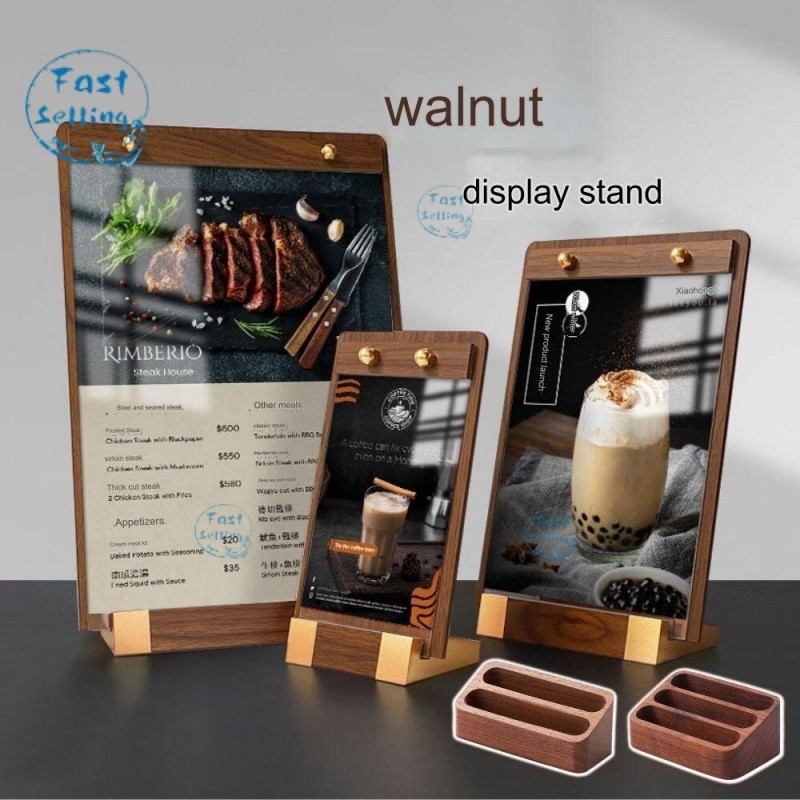 Menu Rack Acrylic Display Stand Wooden Display Stand Menu Plywood ...