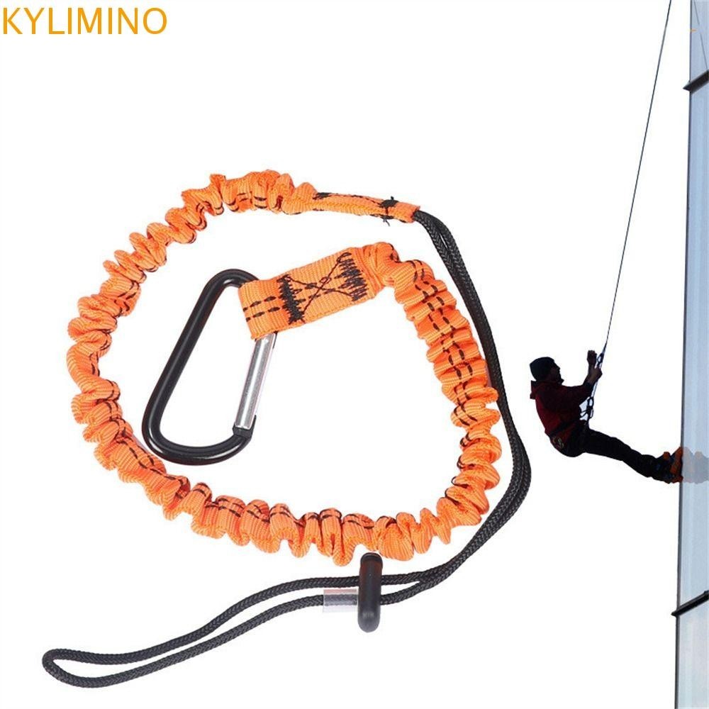 KYLIMINO Safety Bungee Tether, With Carabiner Hook Climbing Working ...