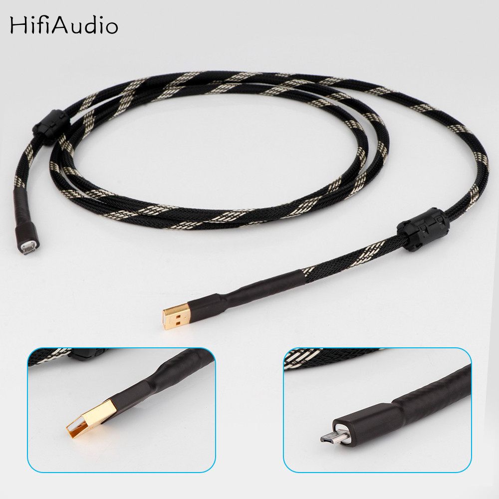 Hifi Micro USB Cable USBType A To Micro USB Audio Data Cable | Shopee ...