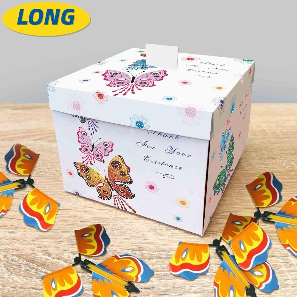 LONNGZHUAN Surprise Flying Butterfly Box, Anniversary Happy Birthday ...