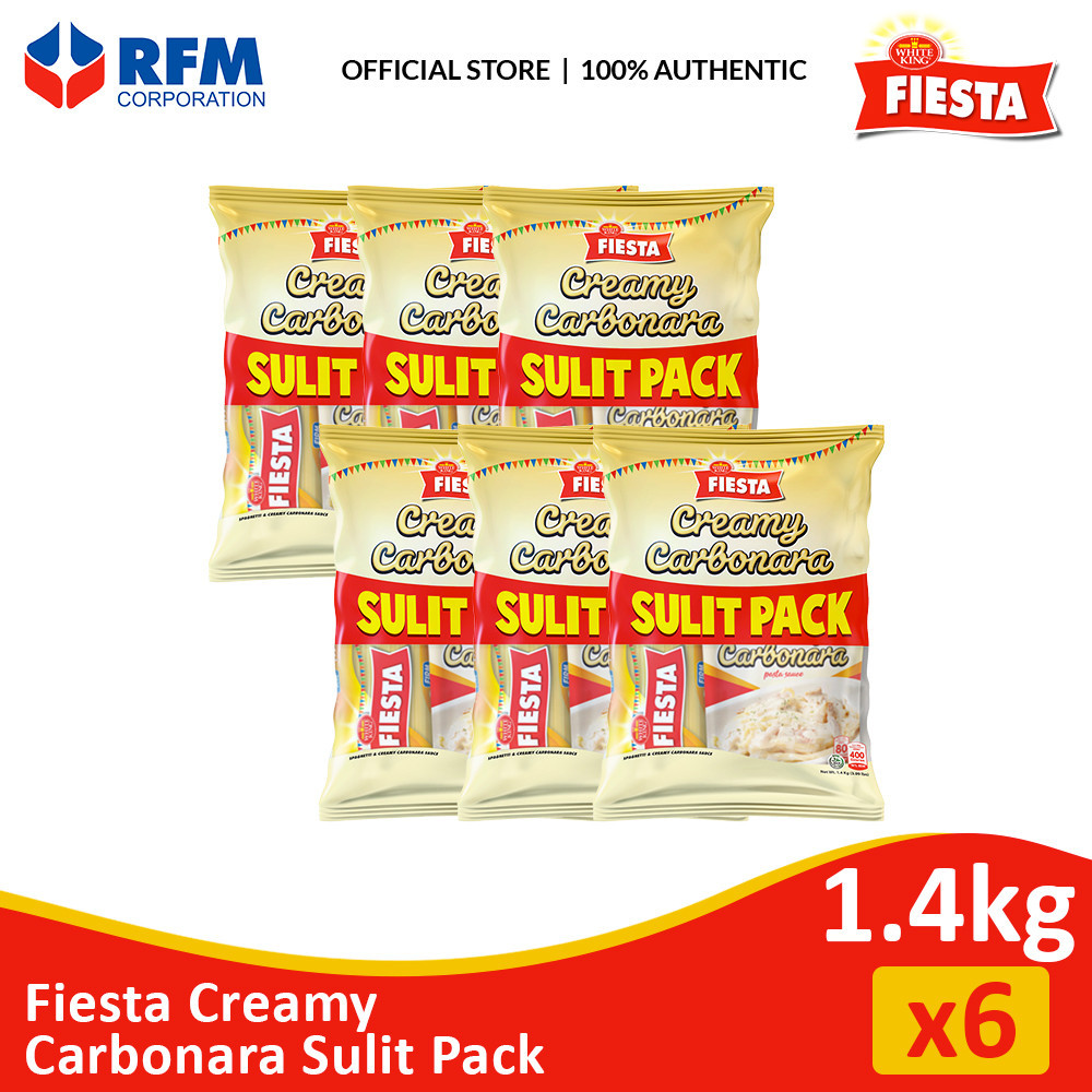 Fiesta Carbonara SulitPack 1.4kg (Set of 6s) | Shopee Philippines