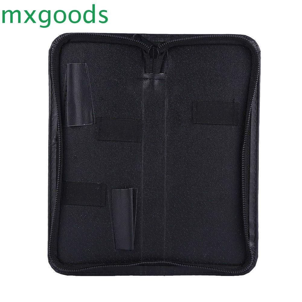 MXGOODS Scissor Bags PU Leather Black Storage Bag Hair Salon Holster Pouch Hair Scissors Tool ...