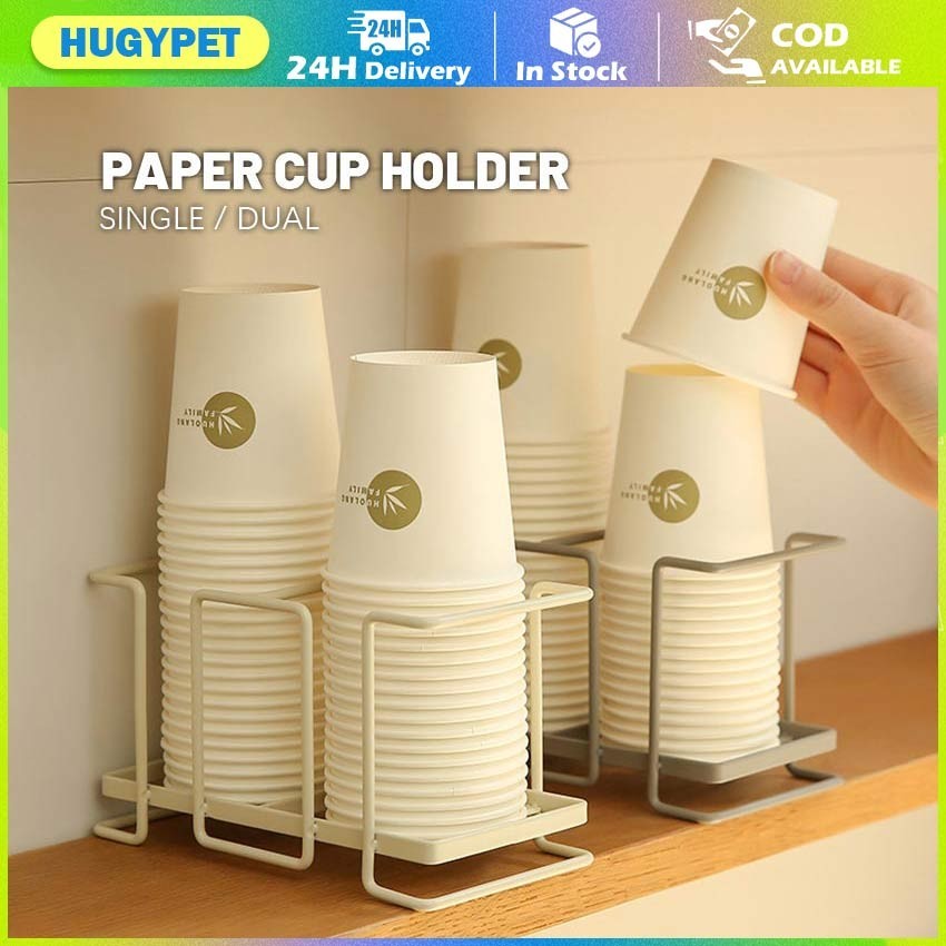 Kitchen Disposables Paper Cup Holder Picker Desktop Cup Storage Rack ...