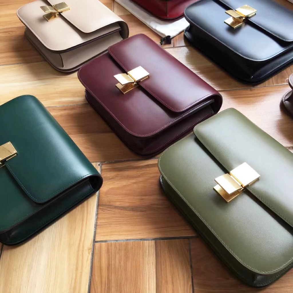 [High Edition with Gift Box]Top Layer Cowhide Small Square Bag Retro ...