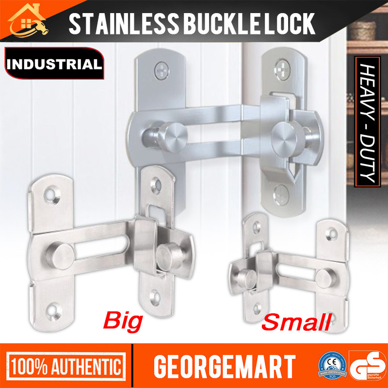 Stainless Steel 90 Degree Right Angle Buckle Cabinet Toggle Door Latch ...