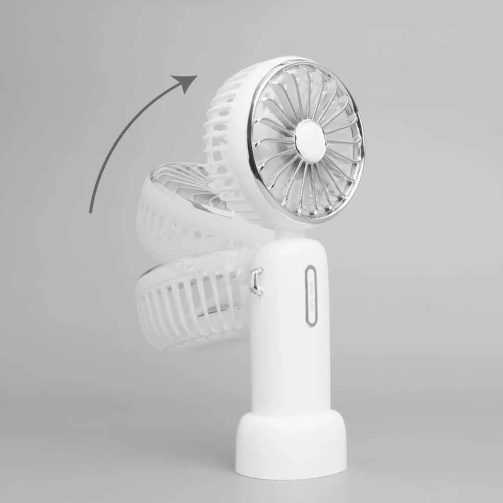 Portable Rechargeable Handheld Fan - Small Quiet Personal Cooler ...