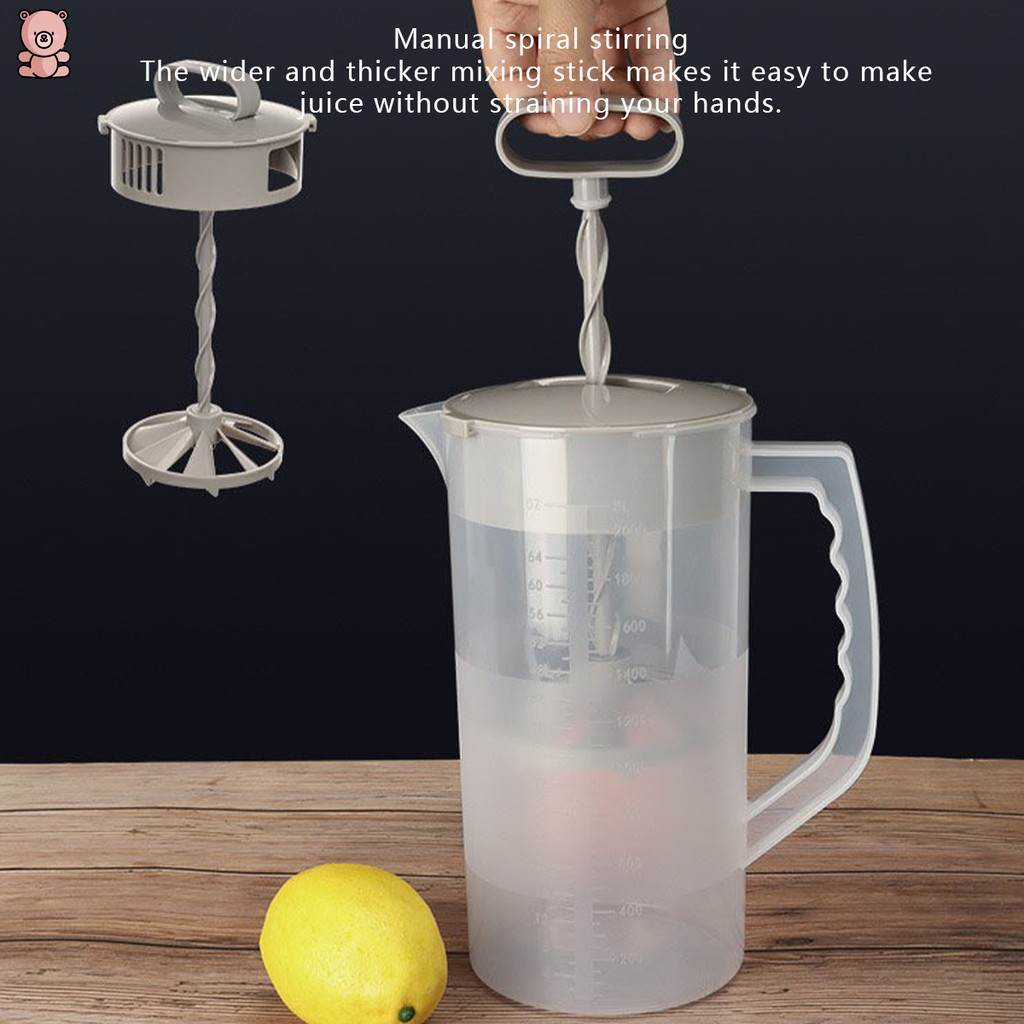 Mixing Pitcher 68 Oz Juice Jugs for Fridge Plastic Pitcher with Lids ...