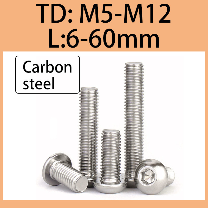 10.9 grade high-strength hexagonal bolt, half round head hexagonal ...
