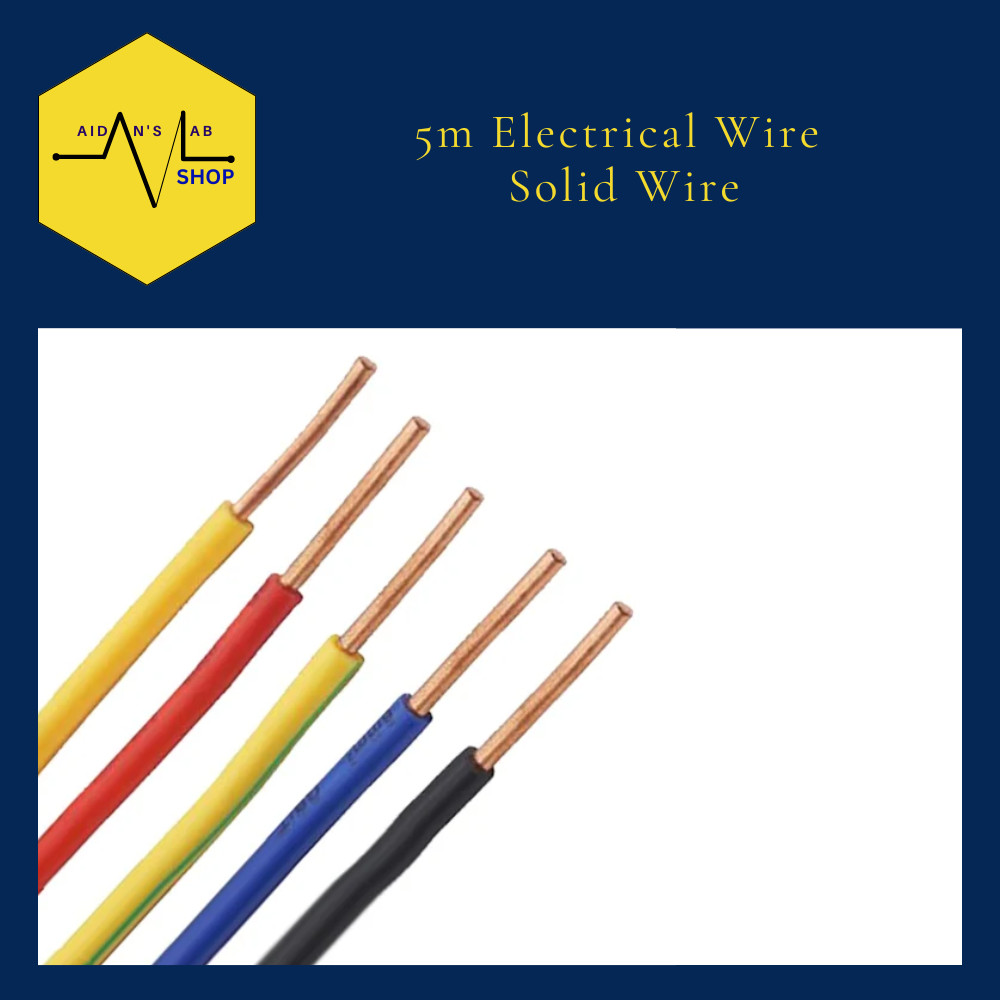 5m Electrical Wire | Solid Wire | AWG#22 | Aidans Lab | Shopee Philippines