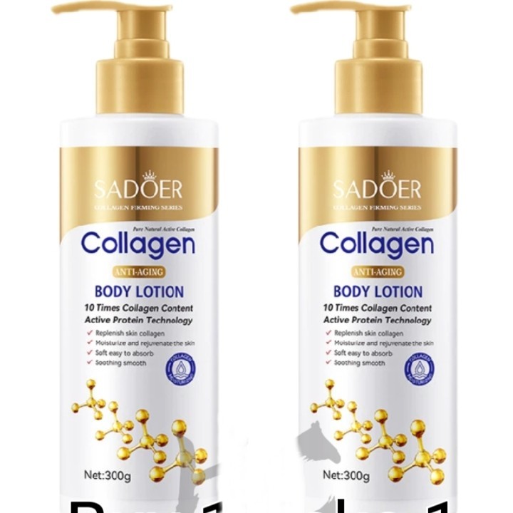 Buy 1 Take 1 SADOER Collagen Whitening Body Lotion Effective Permanent Wrinkle Anti Aging 300g ...