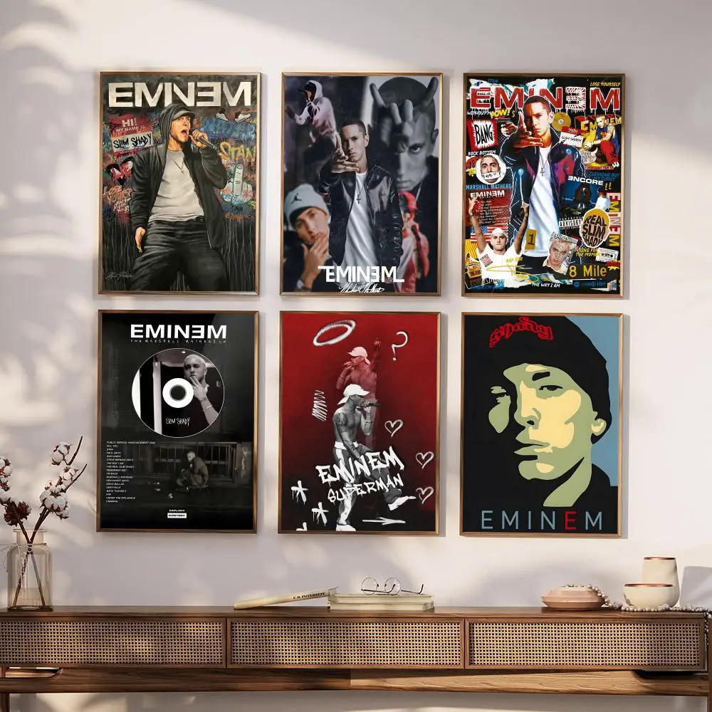 Eminem 8 Mile Hip Hop Rapper Singer Self-adhesive Good Prints Poster ...