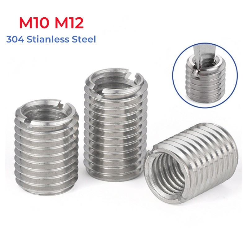 304 Stainless Steel Inside Outside Thread Slotted Adapter Screw M10 M12 ...