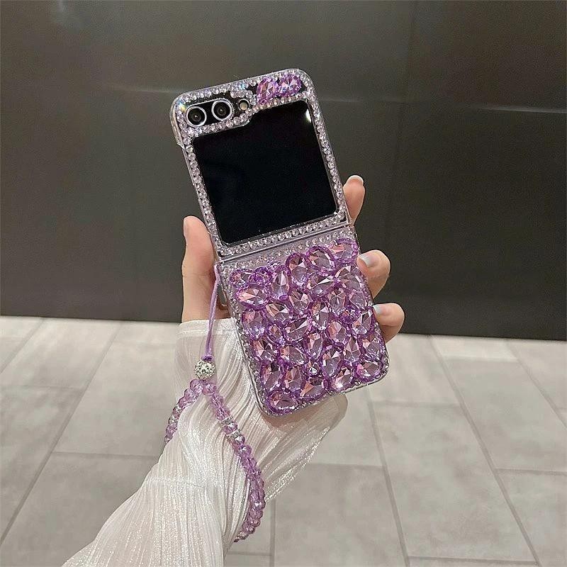 Luxury Bling Rhinestone Phone Case For Samsung Galaxy Z Flip 6 5 4 3 5G ...