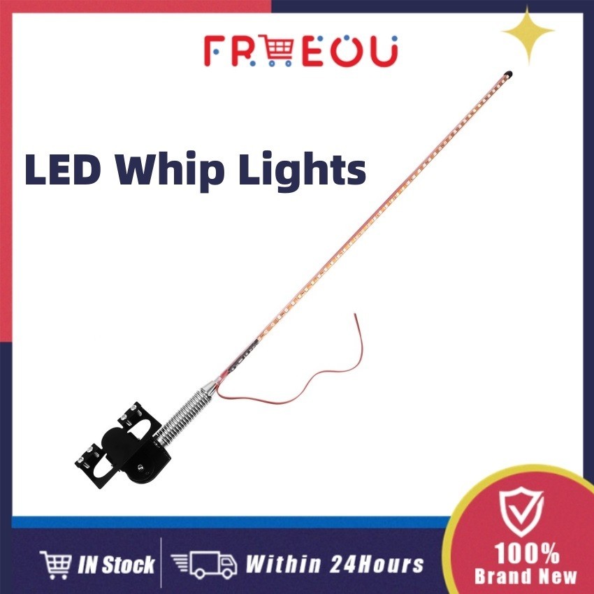 60cm Antenna Light 24V LED Light for Truck RGB Whip Lights Night ...