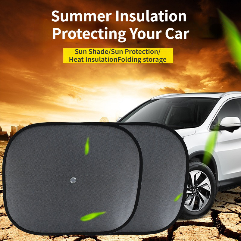 Pair of Car Sunscreen Sunshade/Side Shield Car Summer Black Mesh Side ...