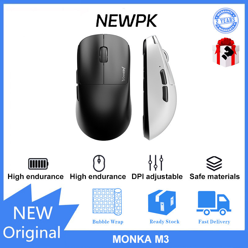 MONKA M3 wireless three mode game mouse time of ultra long endurance ...