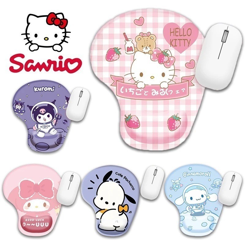 Sanrio Cute Cartoon Kuromi Cinnamoroll Melody Pattern Wrist Guard Mouse ...