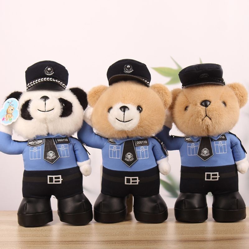 29cm Traffic Police Bear Teddy Bear Police Officer Police Influencer ...