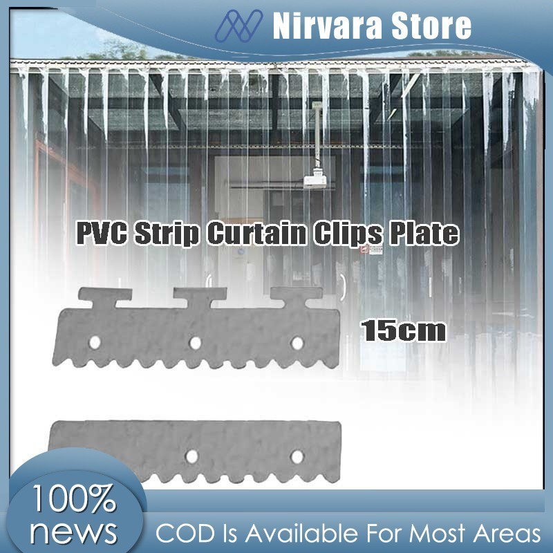 1Pcs PVC Strip Curtain - Clips Plate - 150mm | Shopee Philippines