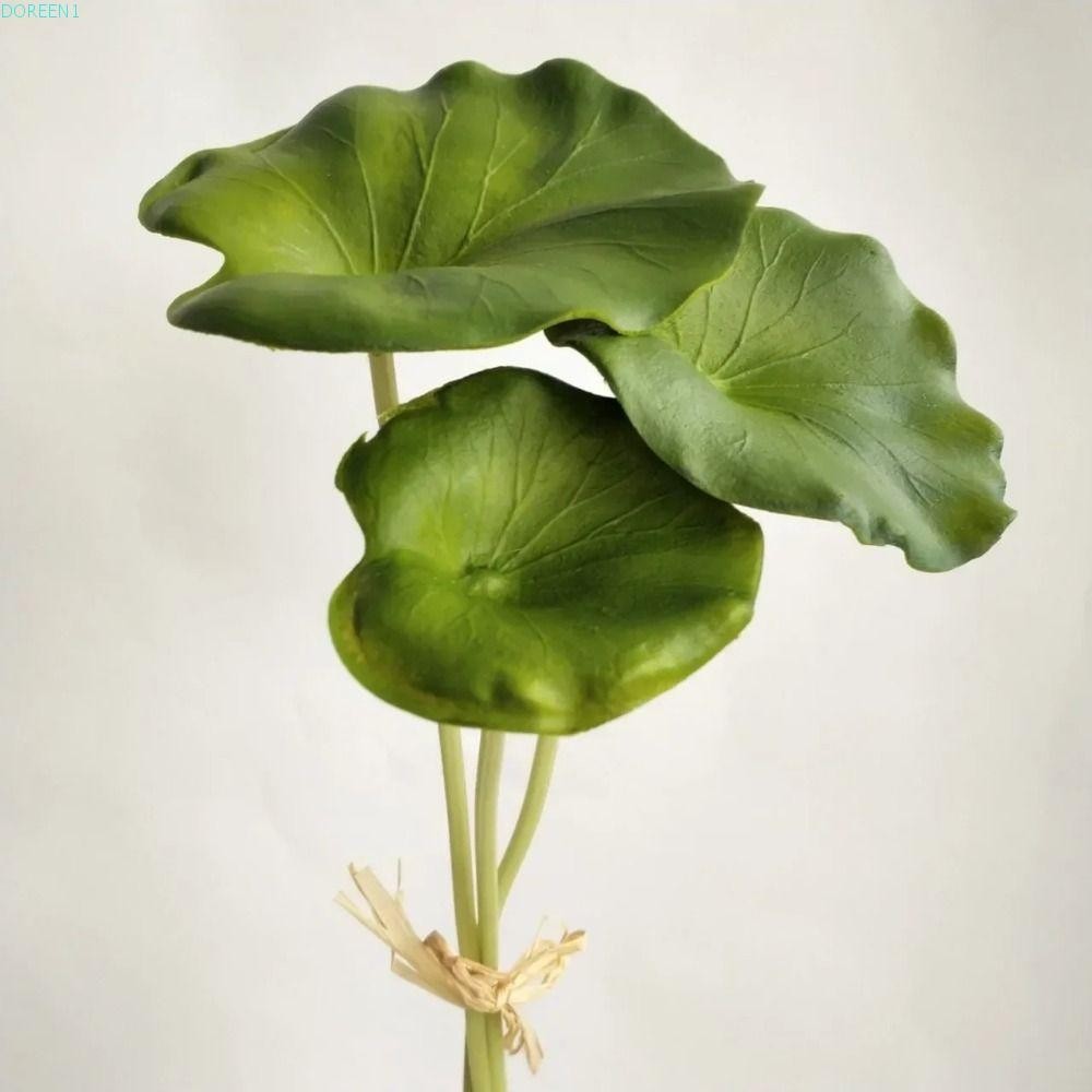 DOREEN1 Artificial Lotus, PU Romantic Simulation Lotus Leaf, Flower ...