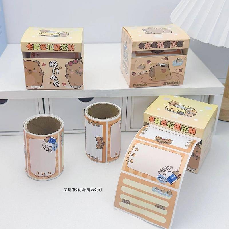 2024 Cartoon Capybara Multifunctional Memo Pad Ins Simplicity Check ...