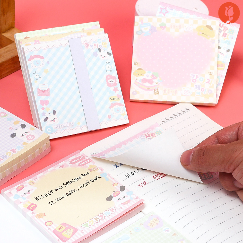 Multi Purpose Cartoon Dog Style Memo Stickers Stationery - Ins Style ...