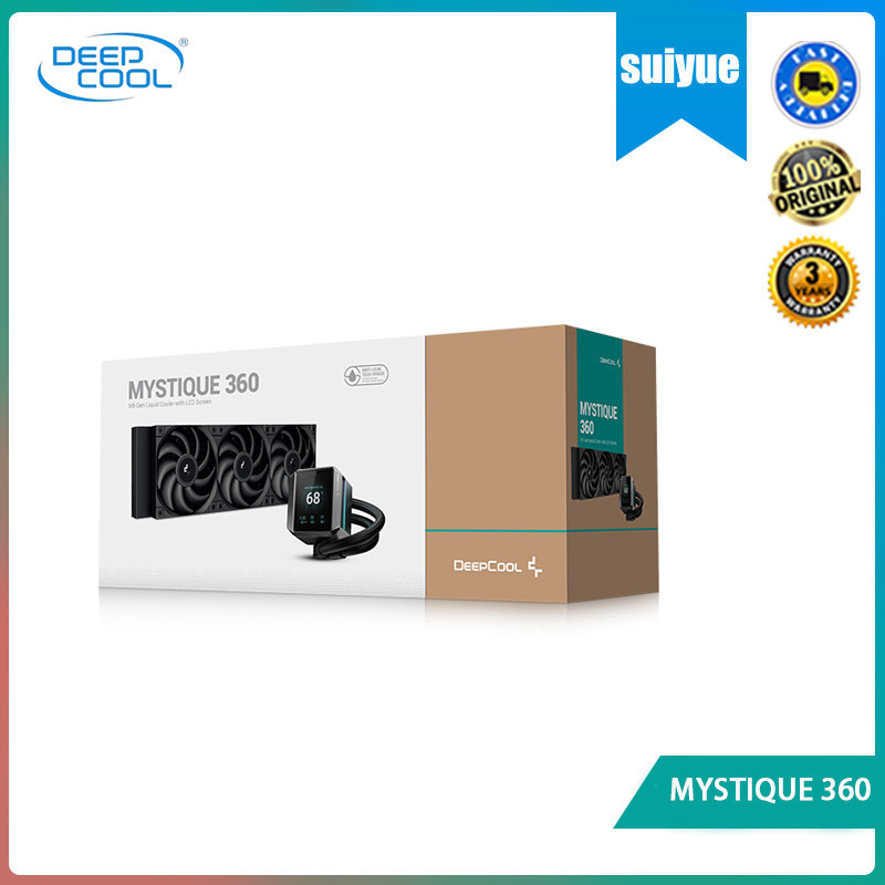 Deepcool MYSTIQUE 360 CPU Aio Liquid Cooler 2.8 inch LCD Display Screen ...