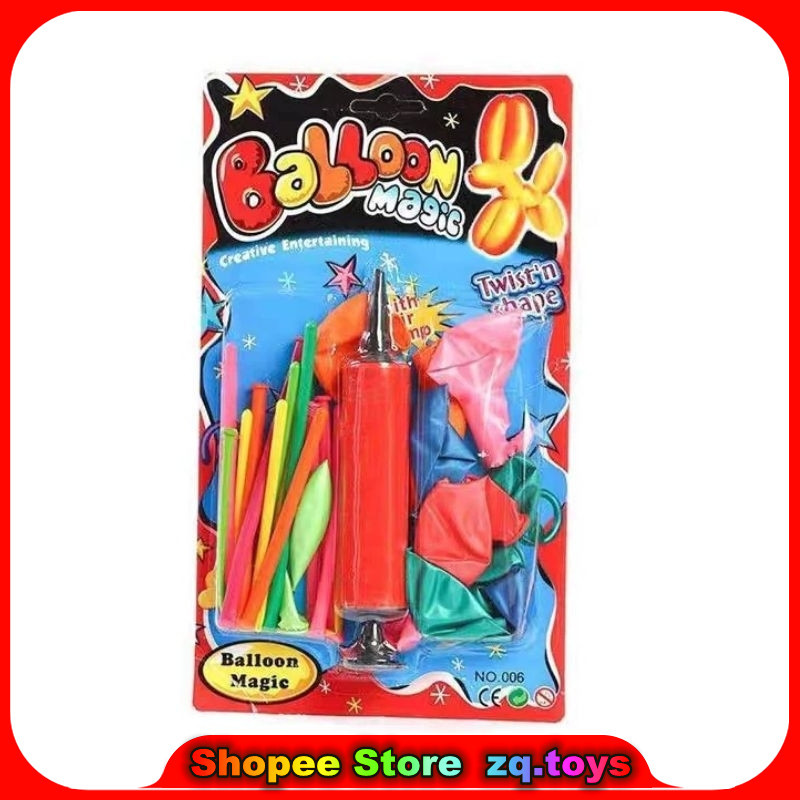 Balloon Magic with Pump Balloon Toys | Shopee Philippines