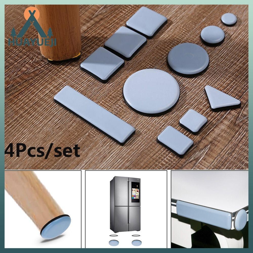 HUAYUEJI 4pcs Furniture Leg Slider Pads Soft Thickening Easy Move ...