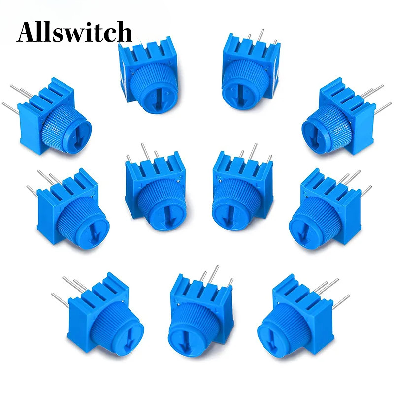 10/5Pcs 3386 3386P Potentiometer Resistor Single Turn Breadboard Trim ...