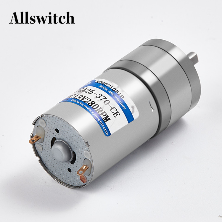 JGA25-370 Geared Motor DC Motor 6V 12V 24V Electric Gear Motor High Torque 5/10/15/30/60/100/150 ...