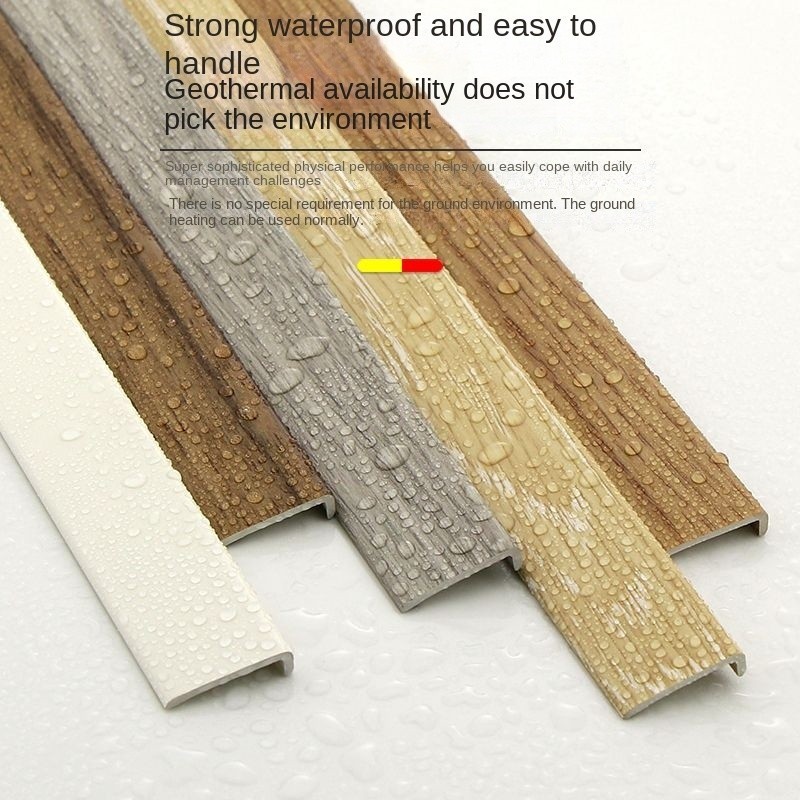 2.7m Wood floor L-shaped edge strip Plastic floor edge strip SPC stone ...