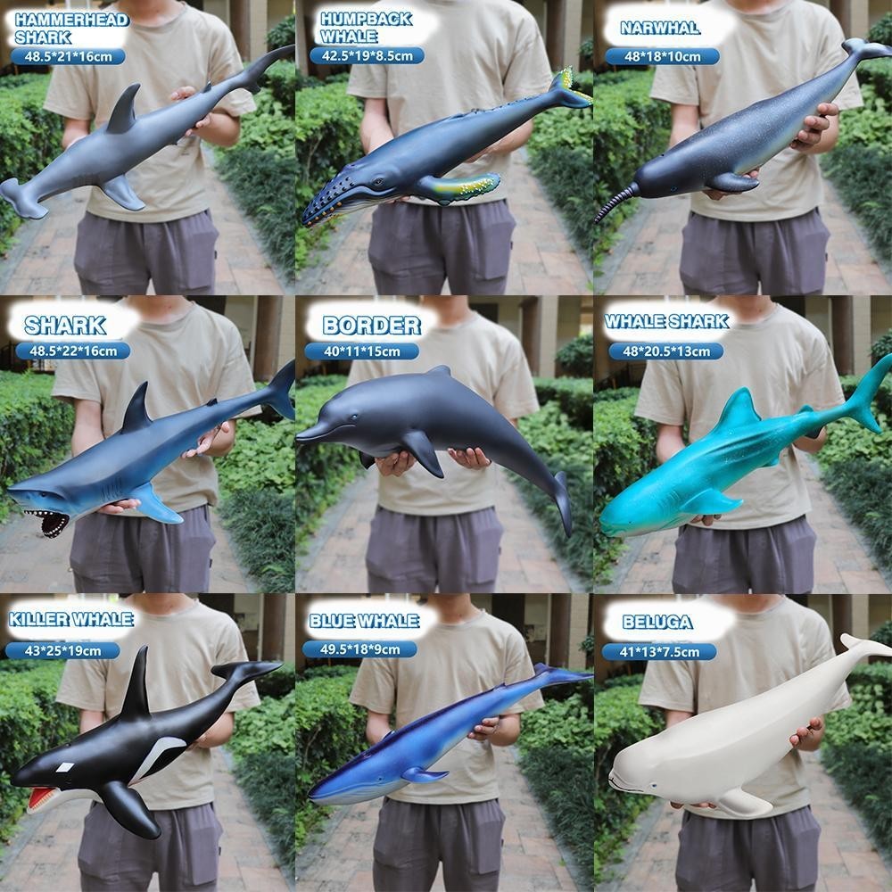 Simulated Great White Shark Toy Realistic Marine Life Action Figure ...