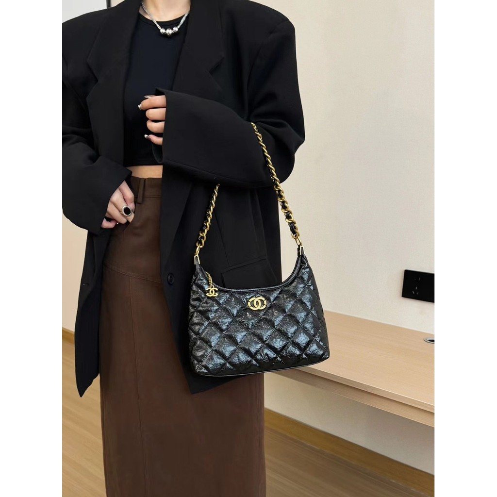 Niche Design Chain Bucket Bag Commuting Versatile Underarm Bag Single ...