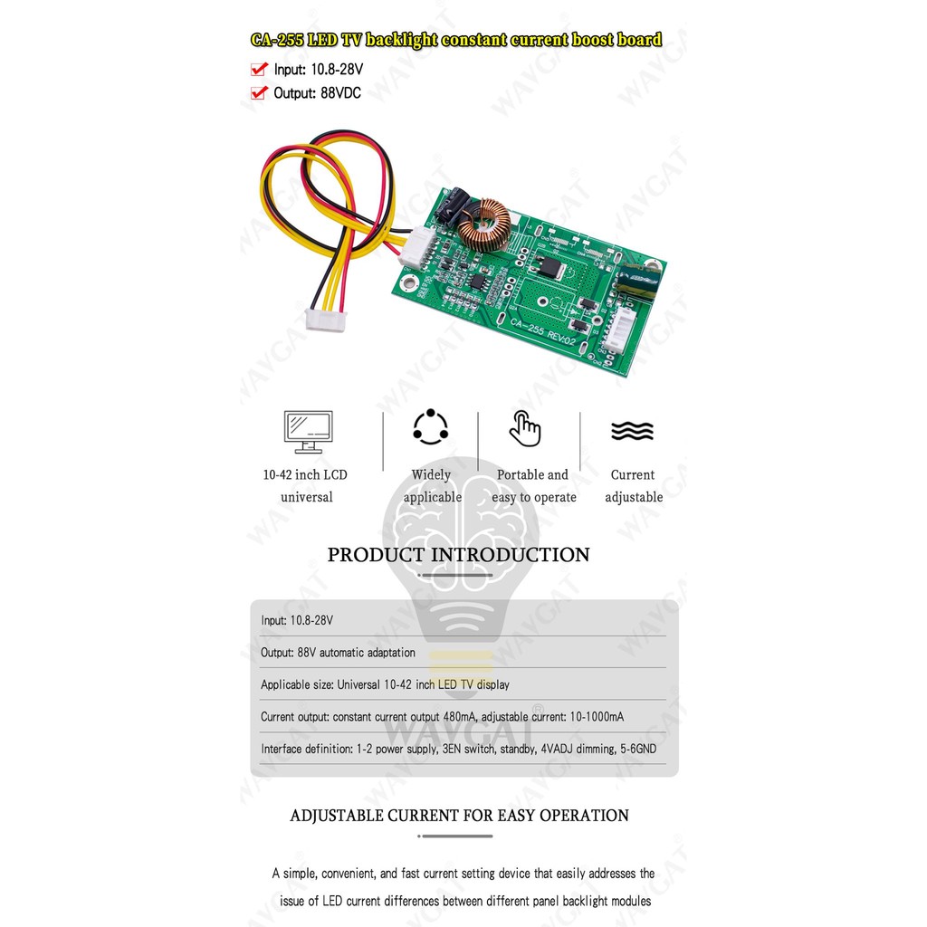 CA-255 10-48 Inch LED LCD TV Backlight Constant Current Board CA-255 ...