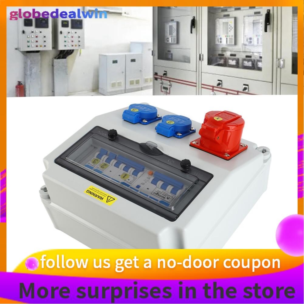 Globedealwin Power Distribution Box 2 Core C16 Circuit Breaker 220-250V ...