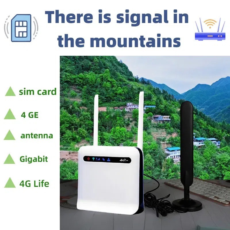 4G portable Wi-Fi sim card with antenna Internet port wireless mobile ...