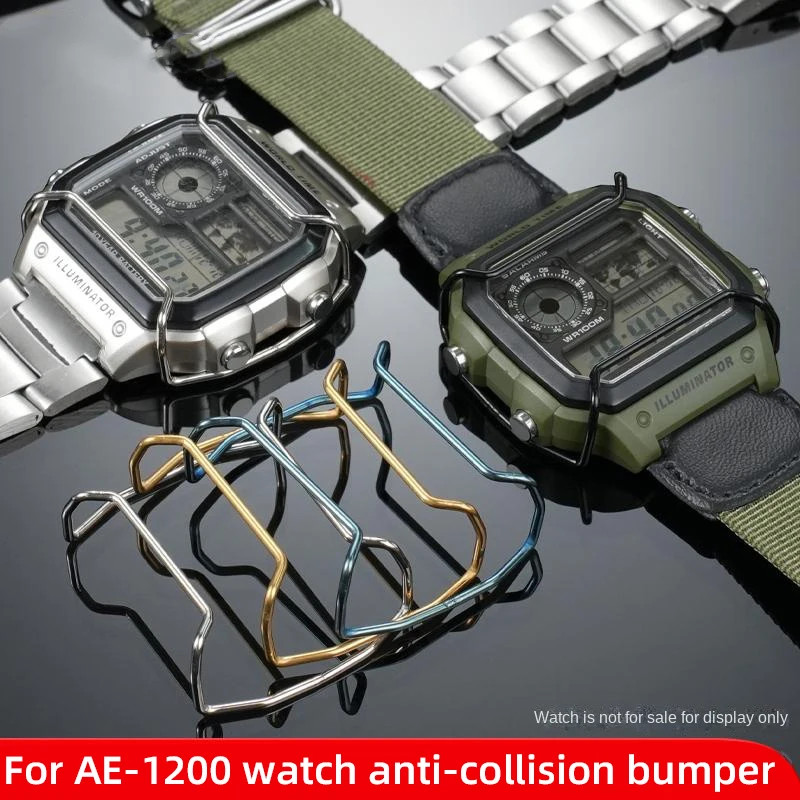 AE1200 AE1300 case Watch Bumper for C-asio 3299 AE-1200 Small Square ...