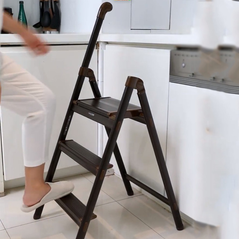 Japan Hasegawa Single Armrest Ladder Stool Aluminum Alloy Three-Step ...
