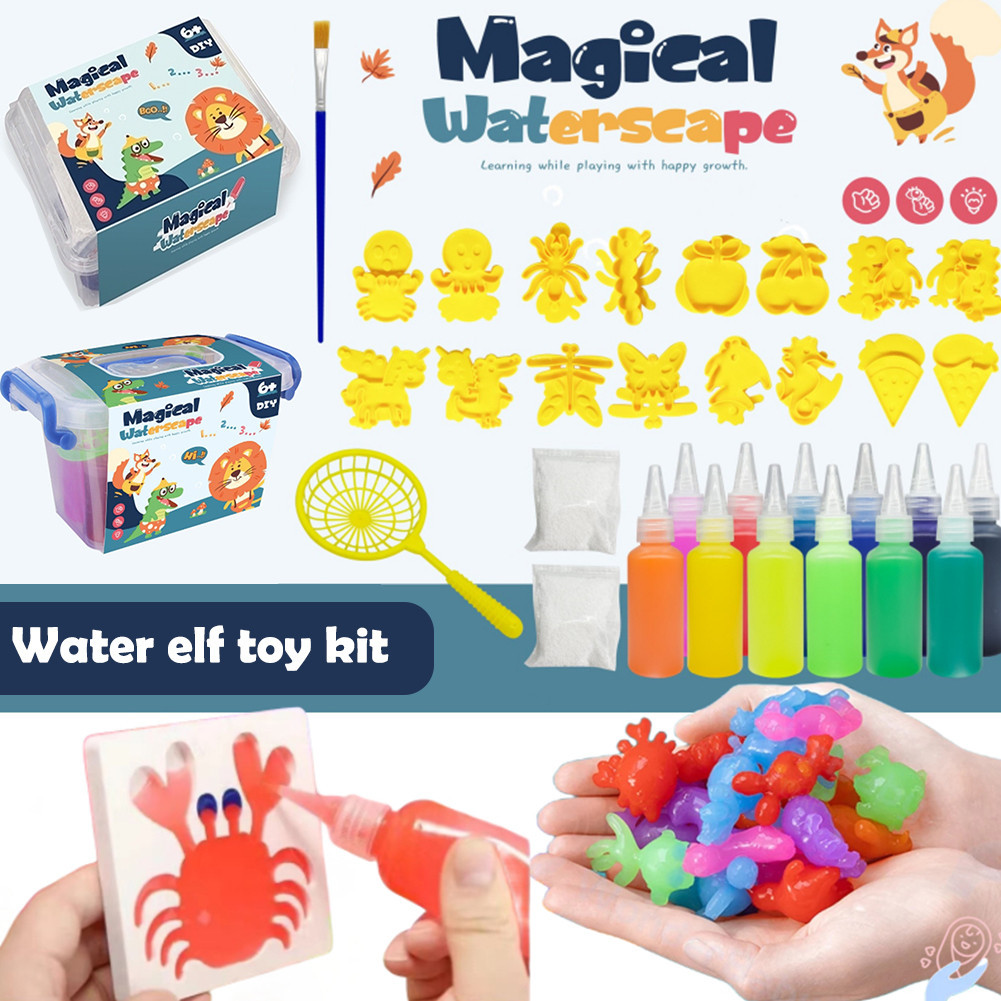Kids DIY Magic Water Toy Children Handmade Craft Education Water Ocean ...