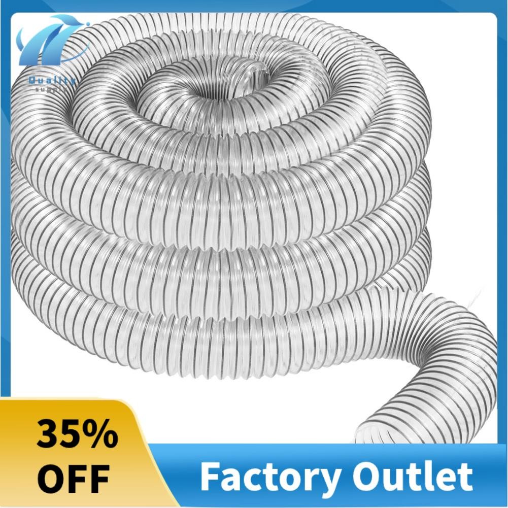Superb 2In OD 50mm Clear PVC Dust Collection Hose for Use with Dust ...