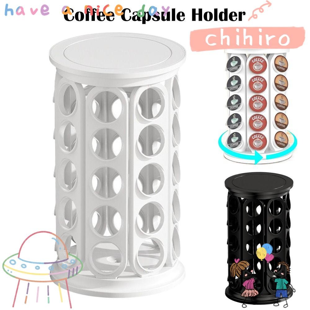 CHIHIRO1 Coffee Capsule Holder, 12.9inch ABS Coffee Organizer Stand ...
